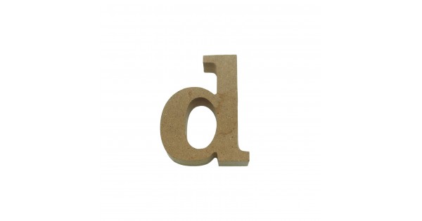 MDF 3D Letter Small d